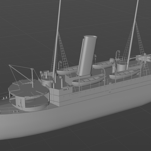 🚢 Digital model of China's "Chaoyong" cruiser・ OBJ File for 3D printing ...