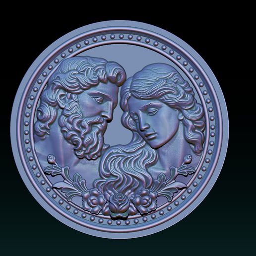 ️‍🔥 Eternal Love Relief Model・ 3D File for 3D printing and CNC ...