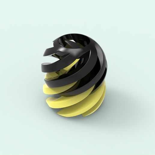 👌 sphere spiral fidget・Free STL File for 3D printing・Cults