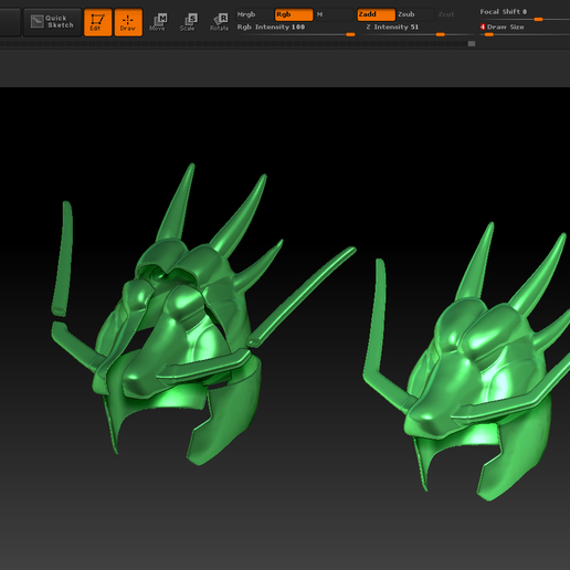 OBJ file SHIRYU DRAGON HELMET V 1 COSPLAY 🐉 ・3D printer design to ...