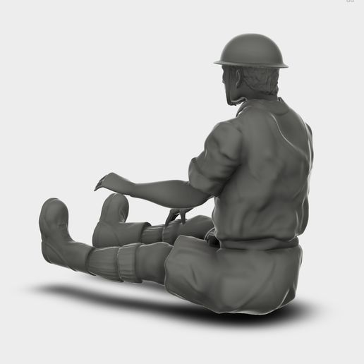🔫 WW2 25 Pdr British gun crew 1/35 or any scale・ STL File for 3D ...