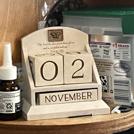 📅 3D Calendar・ STL File for 3D printing・Cults