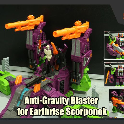 🤖 Anti-Gravity Blaster for Transformers Earthrise Scorponok・ 3D File ...