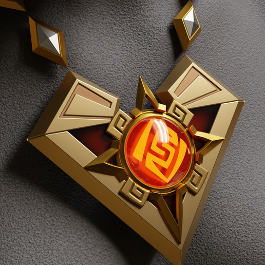 💜 Xilonen Vision Necklace heart - Genshin Impact・Archivo 3D para ...