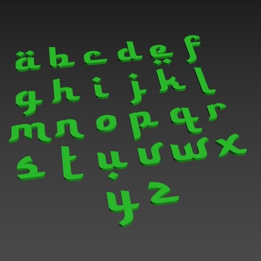 STL file 3D font "Arabic 🪞 ・3D printable model to download・Cults