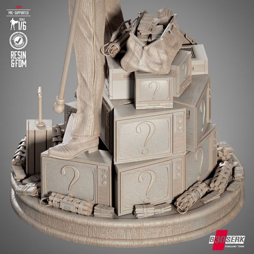 🗿 B3DSERK RIDDLER SCULPTURE READY FOR PRINTING・ 3D File for 3D printing ...