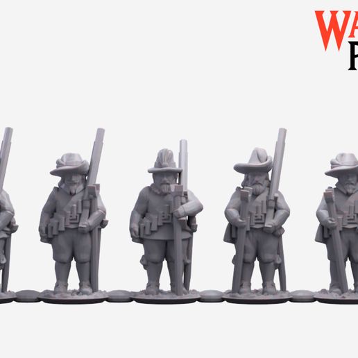 🎲 Theatrum Europaeum: Musketeers・ 3D File for 3D printing・Cults