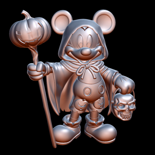 🐁 Mickey Mouse Halloween・ STL File for 3D printing・Cults