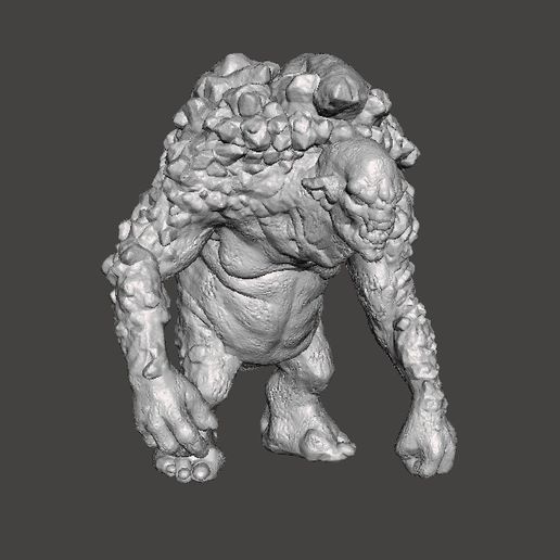 STL file ROCK TROLL MONSTER MINIATURE MODEL FOR FANTASY GAMES RPG DND 🪨 ...