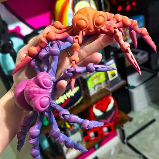 🕷️ Spiderella the Articulated spider・ STL File for ・Cults