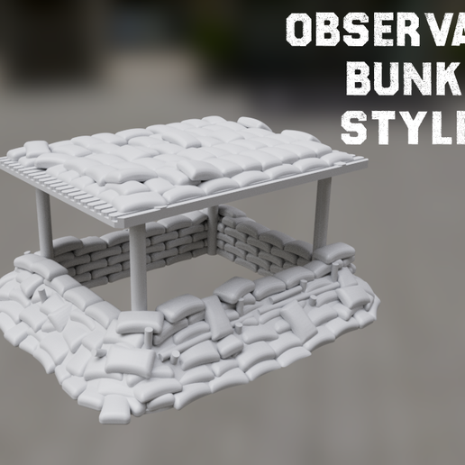 🤏 Small Sandbagged Bunkers Mega Pack - 15mm Flames of War Scale・ STL ...