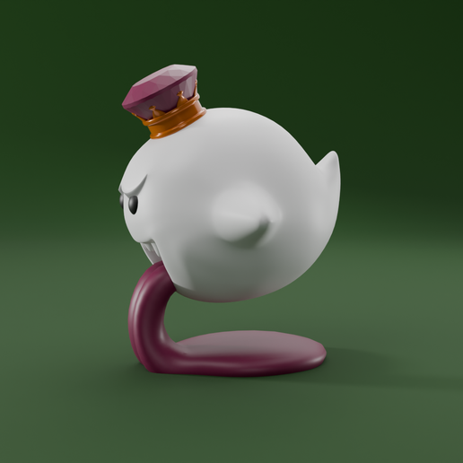 🤴 king boo mario statue・ STL File for 3D printing・Cults