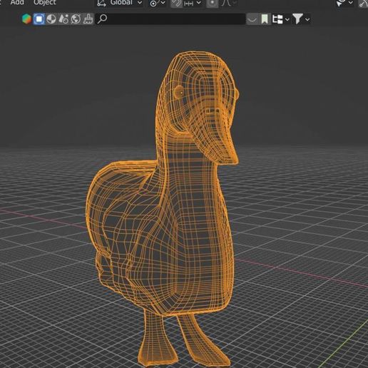 3D file Duck made with Blender 🦆 ・3D printing design to download・Cults