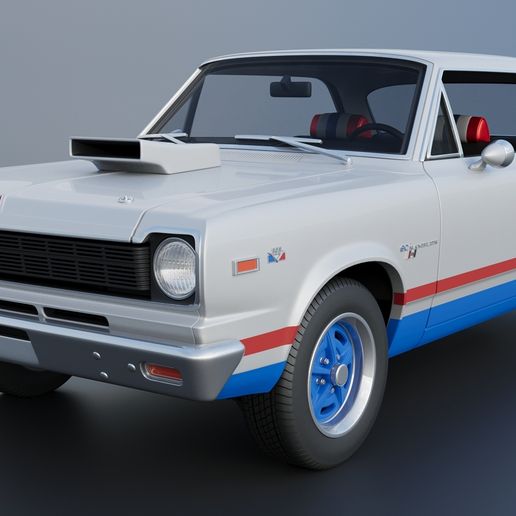 🚗 AMC Hurst SC Rambler 1969・ 3D File for 3D printing・Cults