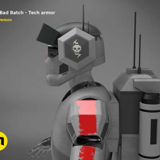 🎬 The Bad Batch Tech armor・ OBJ File for ・Cults