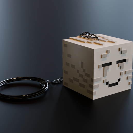 🗝️ Happy Ghast keychain・ OBJ File for 3D printing・Cults