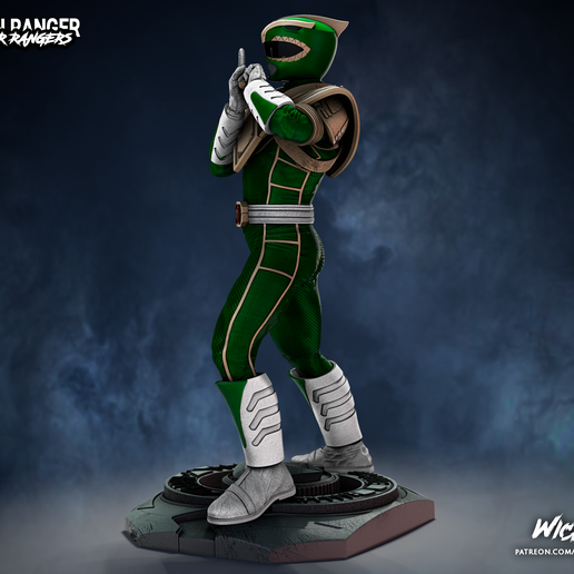 🎬 Wicked Movies Power Ranger Green Sculpture: Tested and ready for 3d ...