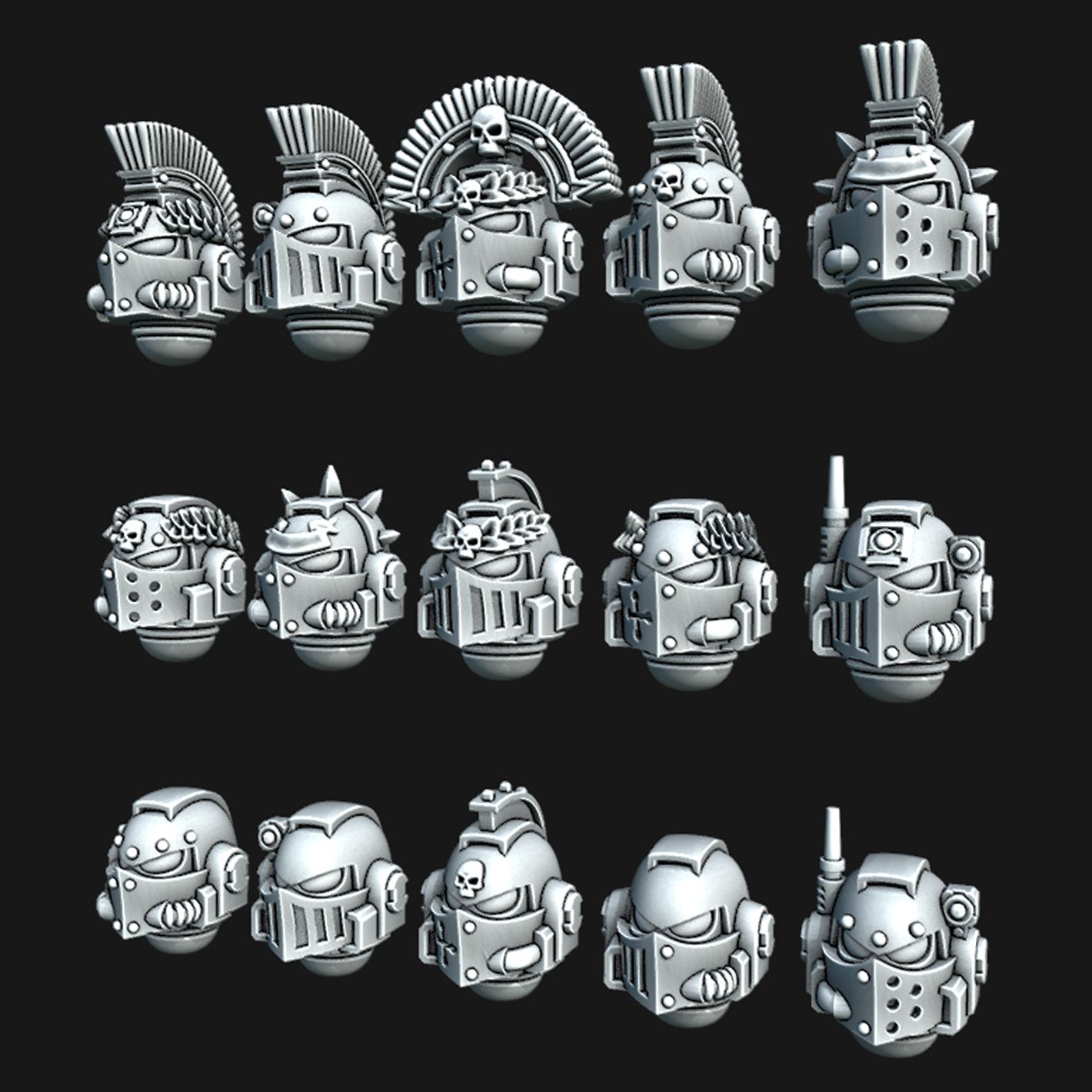 Download Stl File Knight Helmets V2 • 3d Print Object ・ Cults