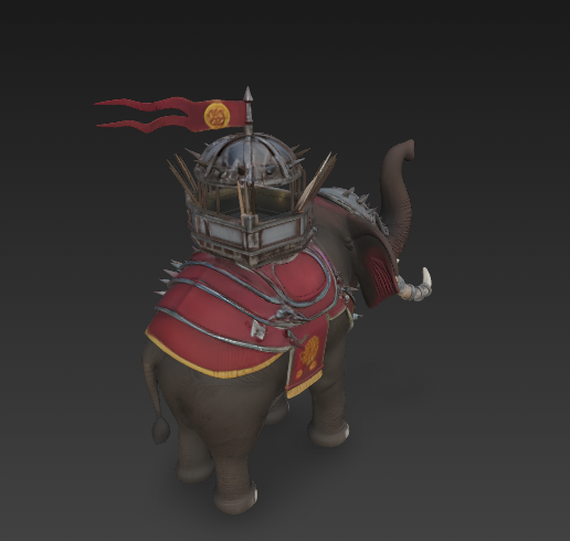 🐘 Ancient Battle Beast –War Elephant – Table Ornament & Display Model ...