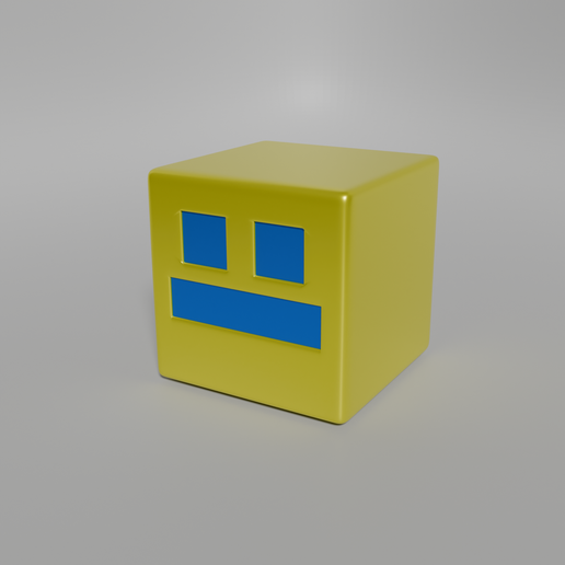 Archivo 3D Standard Cube Geometry Dash 💨 ・Objeto de impresión 3D para ...
