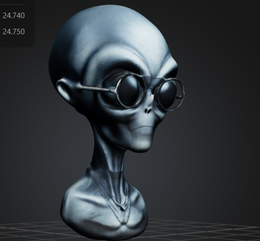 STL file ALIEN WITH FRONT GLASSES 👽 ・3D print design to download・Cults