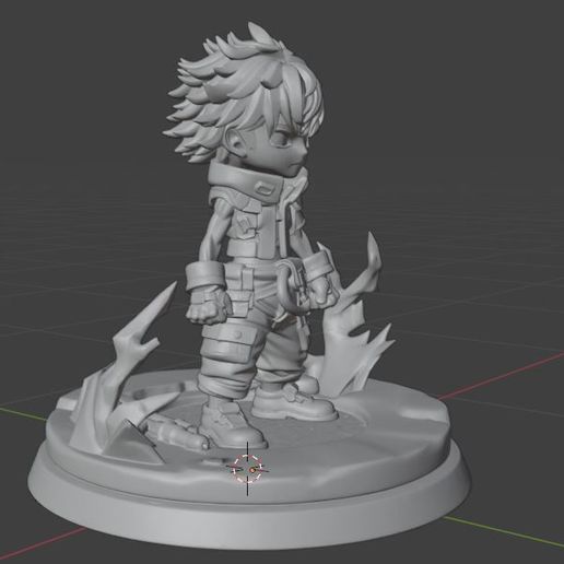 👾 Rudo - Gachiakuta STL Chibi Figure・Fichier STL pour Impression 3D・Cults