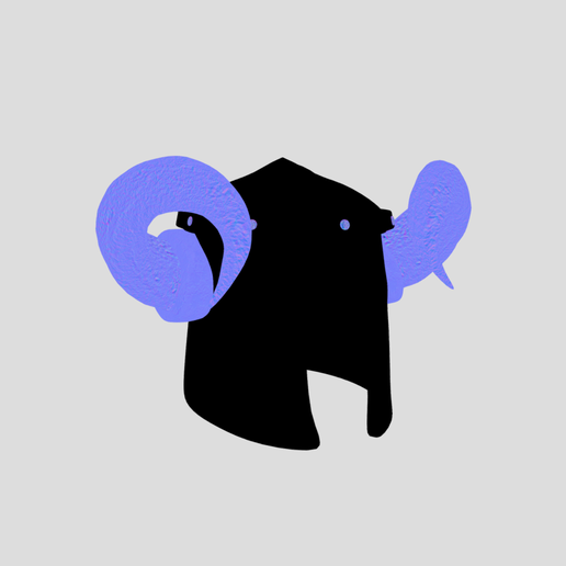 🪖 Horned Helmet・ STL File for ・Cults