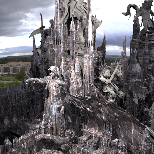 🏰 Lycan Grand Fortress Queens Castle Kit bash 1・ OBJ File for ・Cults