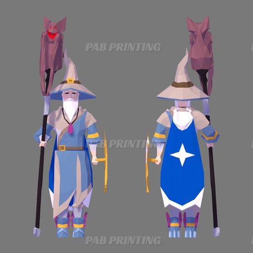 👾 RUNESCAPE OSRS WIZARD PERSONAL USE・ STL File for 3D printing・Cults