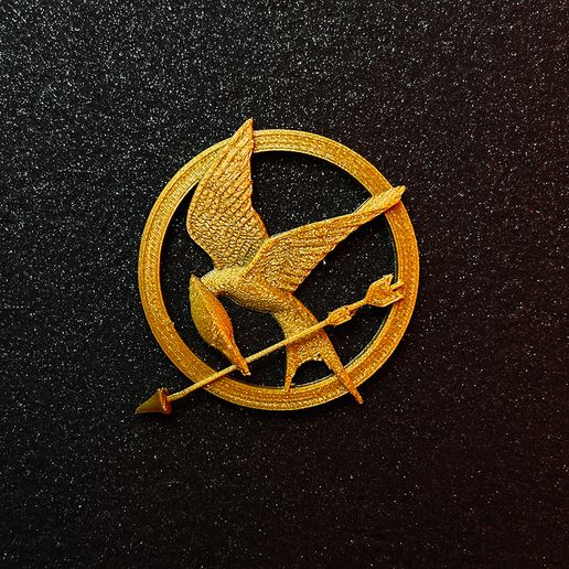 🧷 Mockingjay Pin - Hunger Games・Free 3D File for 3D printing・Cults