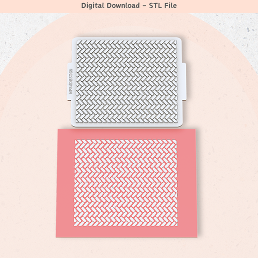 3D file Bricks Texture Mat | STL File | Clay Embossing Stamp | Unique ...