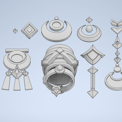 🎭 Genshin Impact - Lauma Accessories・ STL File for 3D printing・Cults