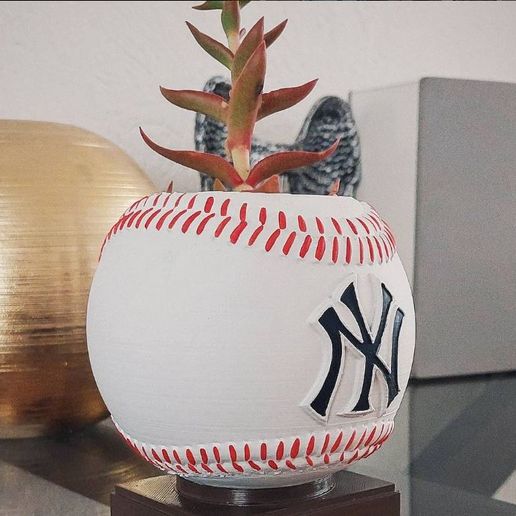STL file NEY YORK YANKEES BASEBALL POT ⚾ (3MF)・Template to download and ...
