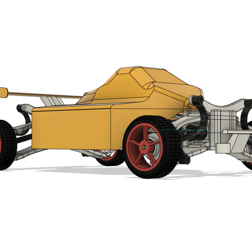 🏎️ RC mini Buggy 1/24・ STL File for 3D printing・Cults