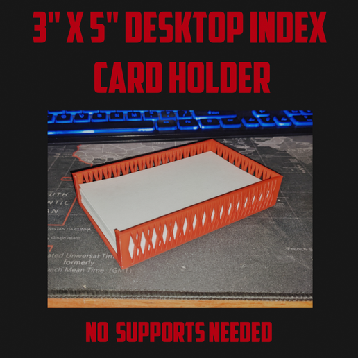 Free STL file Index card holder 🏢 ・3D print design to download・Cults