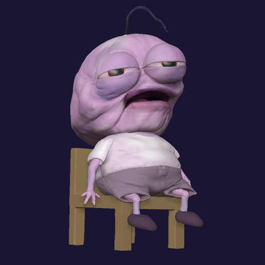 👾 Smiling Friends Depressed Pim 3d・ OBJ File for 3D printing・Cults