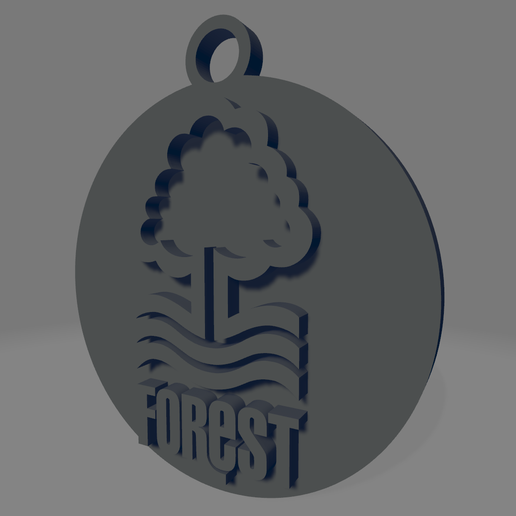 🗝️ Notthingham Forest Keychain・ STL File for 3D printing・Cults