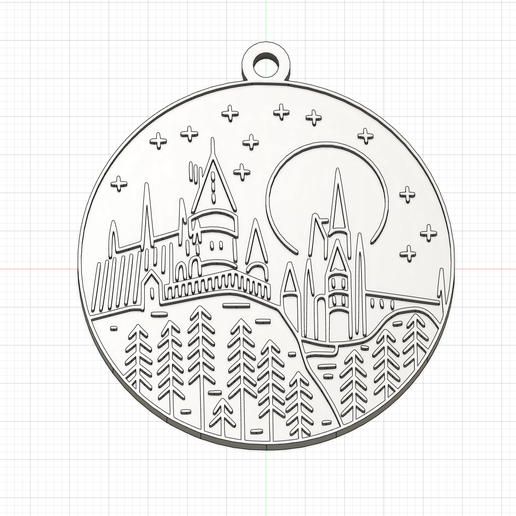 🏰 Hogwarts Castle Keychain - Harry Potter・ STL File for 3D printing・Cults