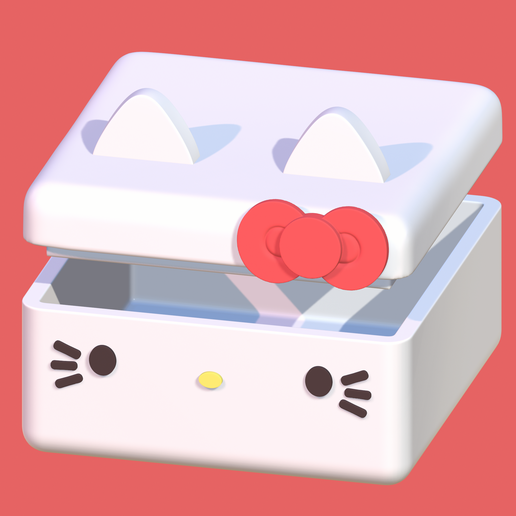 👋 Hello kitty sanrio box・ STL File for 3D printing・Cults