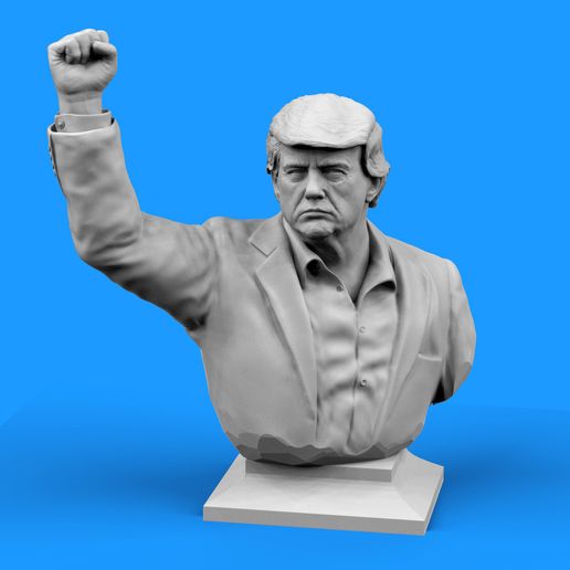 🇺🇸 Donald Trump Statue・ STL File for 3D printing・Cults