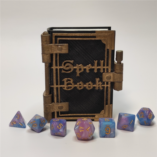 STL file Wizard Spellbook Dice Holder II 🎲 ・3D printer design to ...