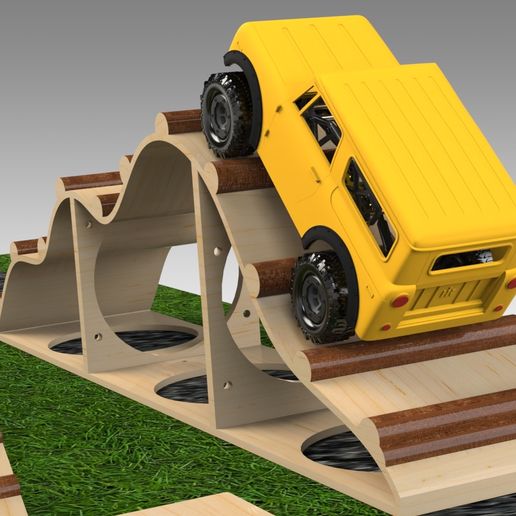 🐼 Mini Crawler Course Track・ STL File for ・Cults