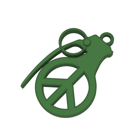 Free STL file Grenade Keychain 🗝️ ・3D printing design to download・Cults