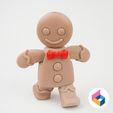STL file Gingerbread Man, Print-in-place 👨 ・3D printing model to ...