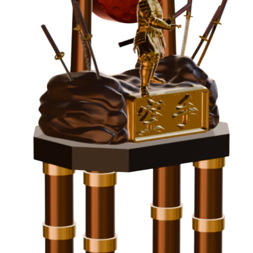 🗡️ Samurai Karate Trophy – Premium Martial Arts 3D Printable Model STL ...