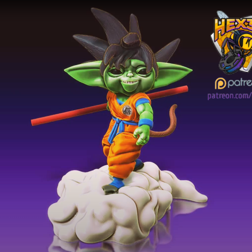 🐉 Grogu "Groku" - Dragon Ball・ 3D File for 3D printing・Cults