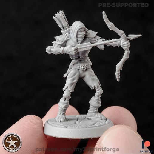 3D file Undead Archer / Hunter 🏹 ・3D printer model to download・Cults