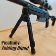 🔫 Picatinny Folding Bipod・ STL File for 3D printing・Cults