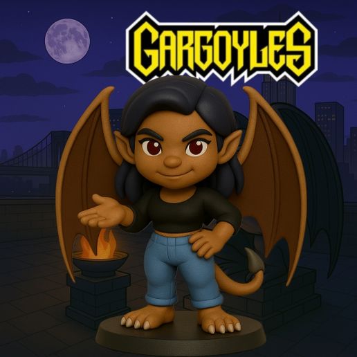 🦸 Gargoyles Pack Elisa x2・ STL File for 3D printing・Cults