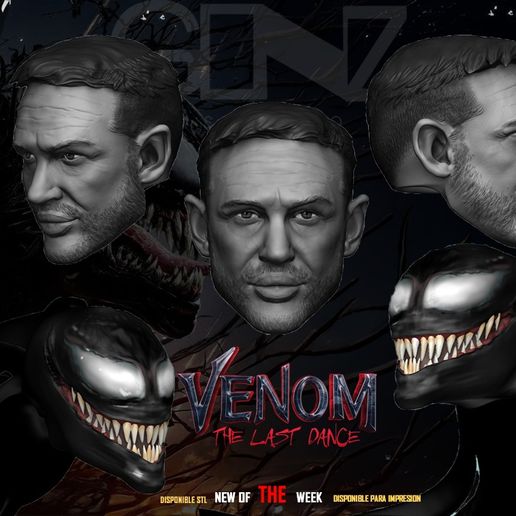 🕺 VENOM HEADS PACK VENOM THE LAST DANCE・ STL File for 3D printing・Cults